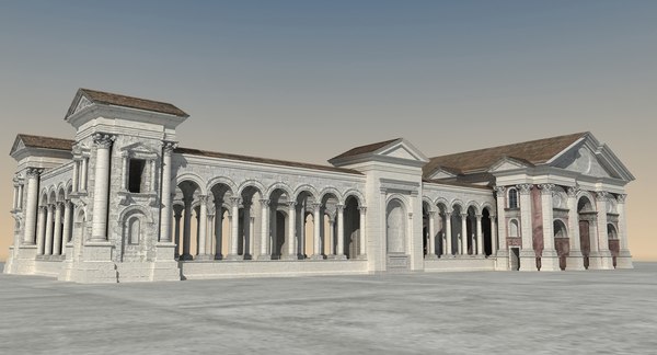3D ancient roman town - TurboSquid 1342534