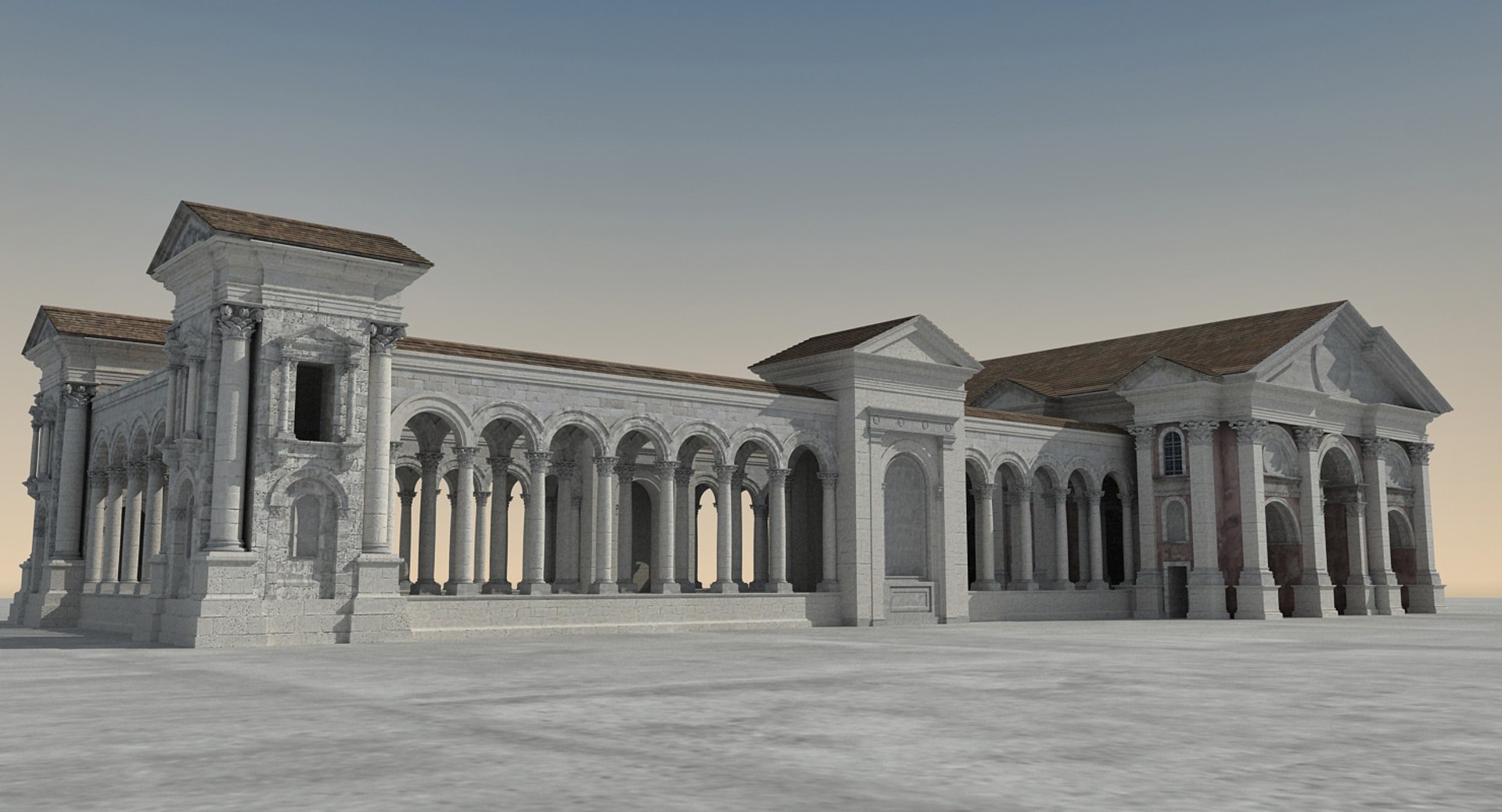 3D ancient roman town - TurboSquid 1342534