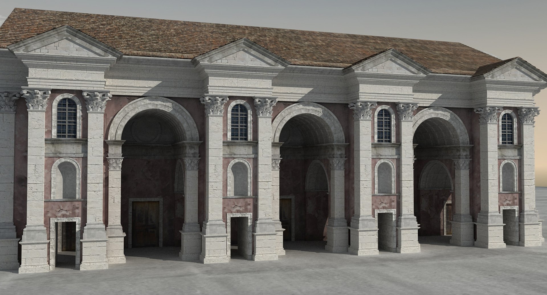 3D ancient roman town - TurboSquid 1342534