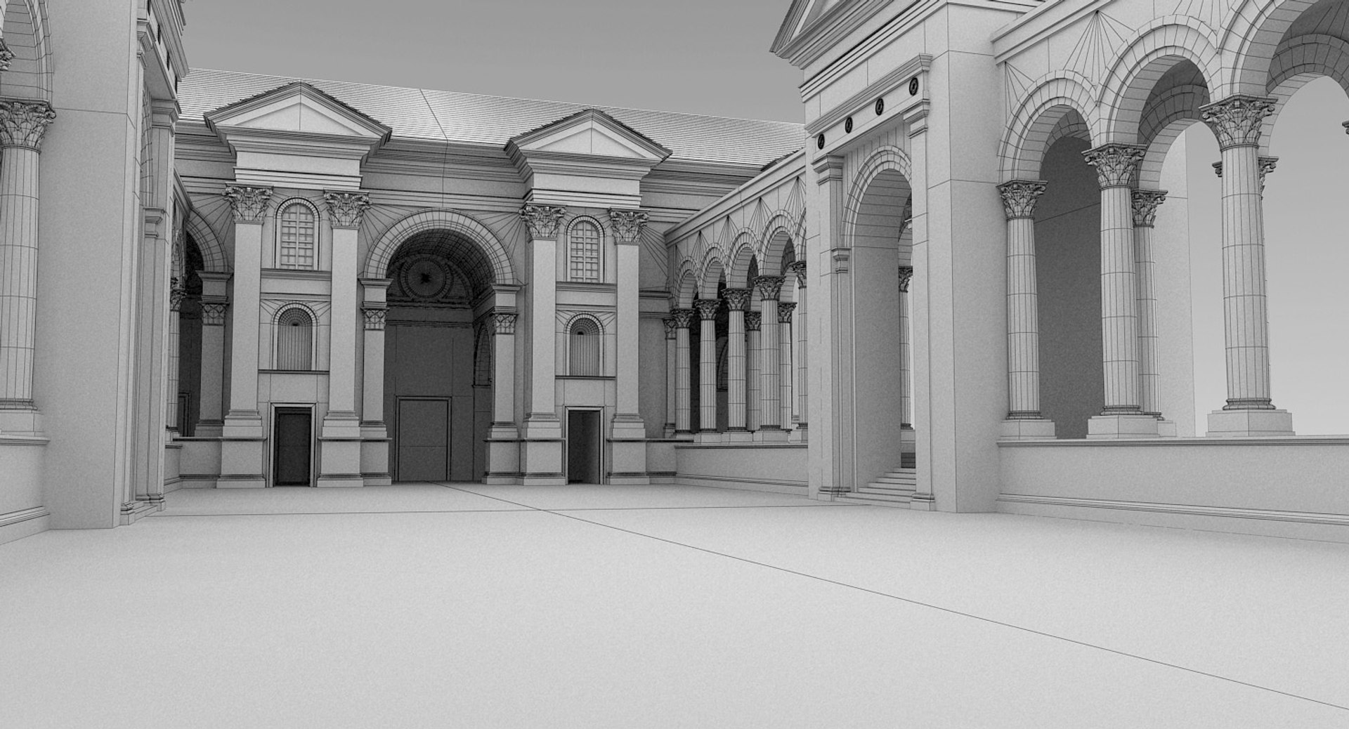 3D ancient roman town - TurboSquid 1342534