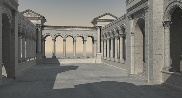 3D ancient roman town - TurboSquid 1342534
