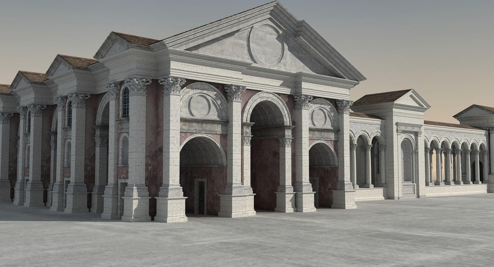 3D ancient roman town - TurboSquid 1342534