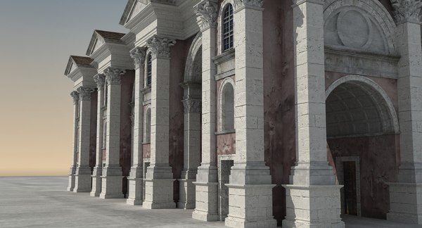 3D ancient roman town - TurboSquid 1342534