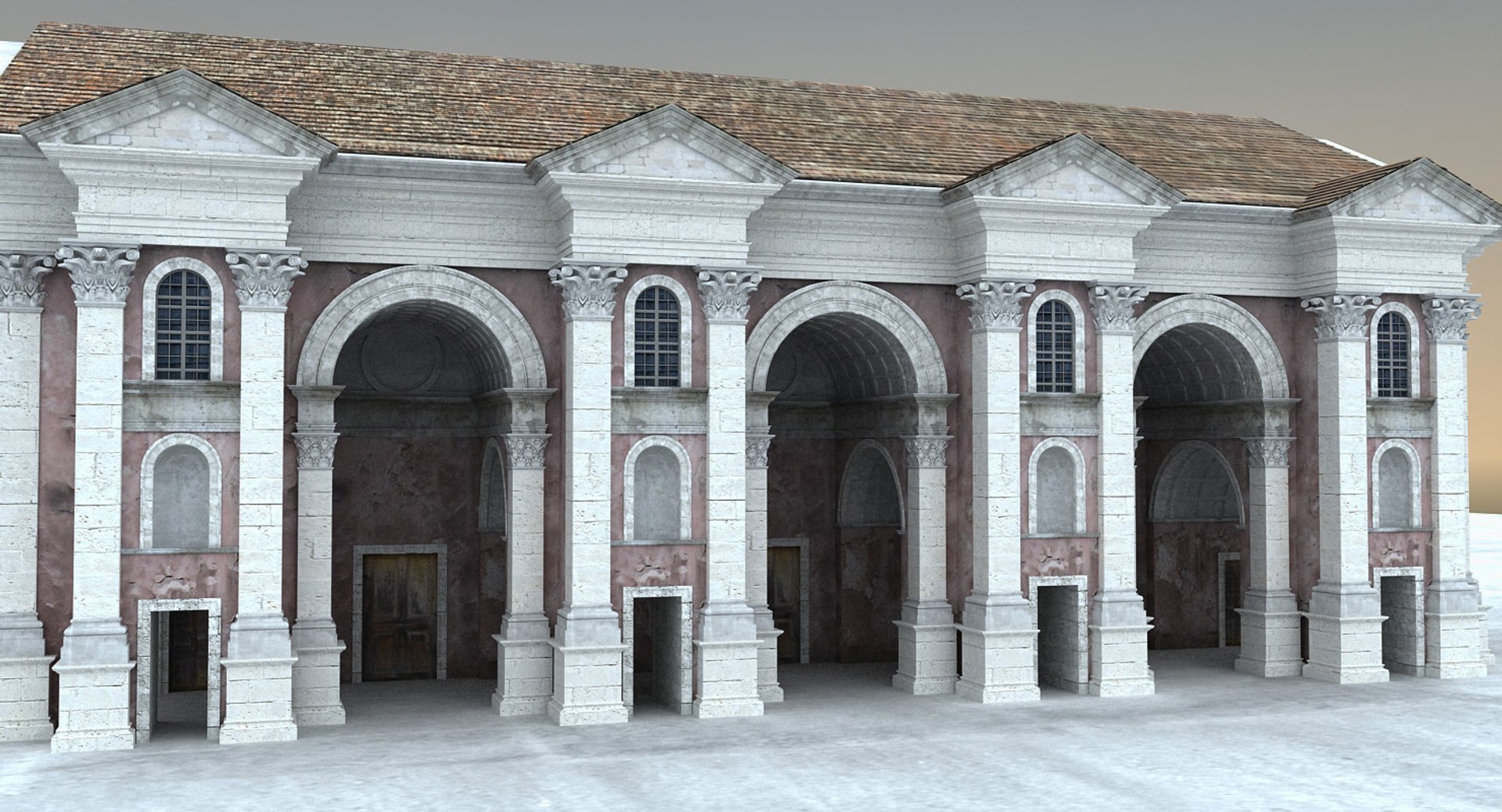 3D ancient roman town - TurboSquid 1342534