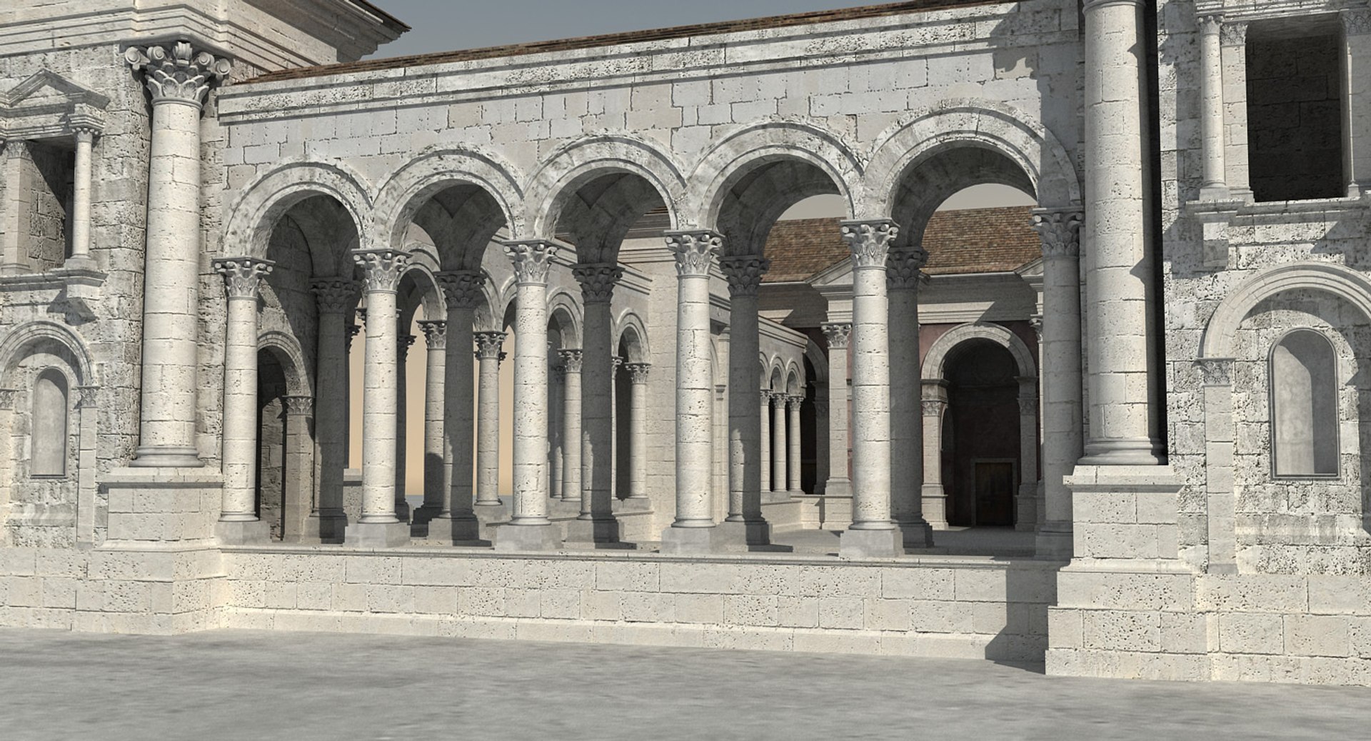 3D ancient roman town - TurboSquid 1342534