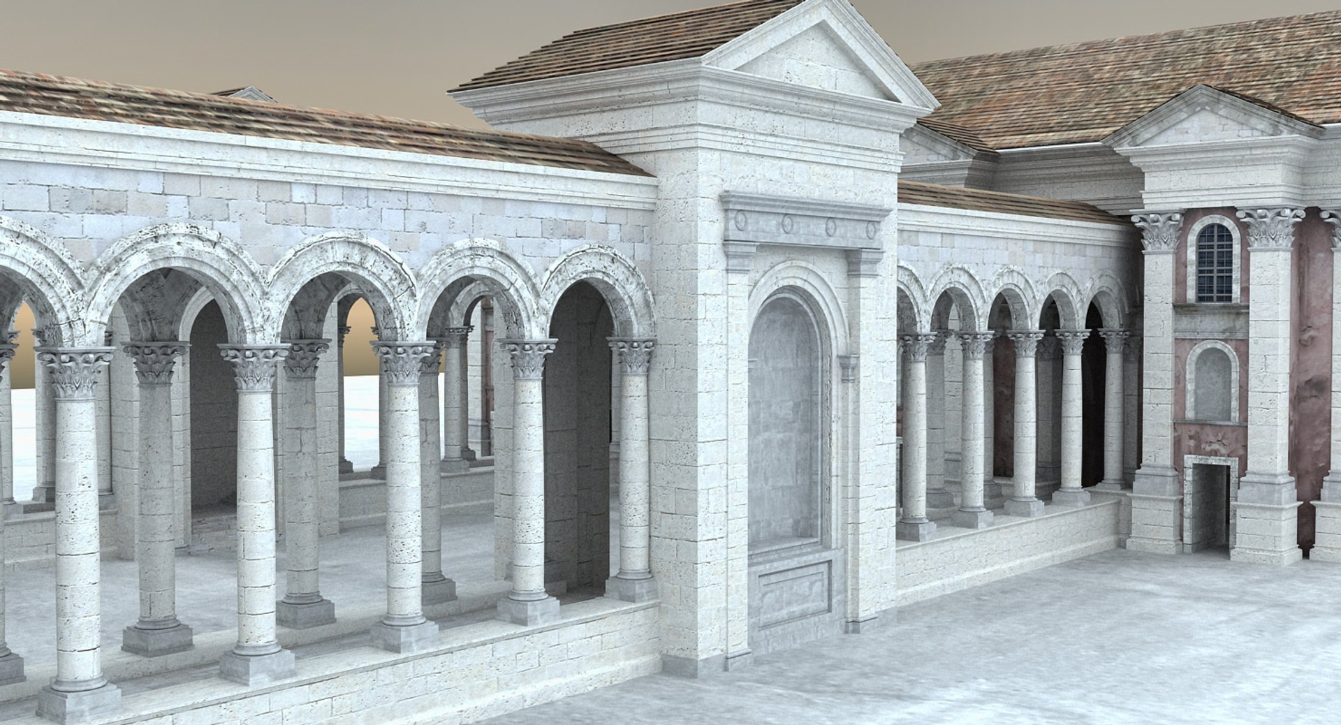 3D ancient roman town - TurboSquid 1342534