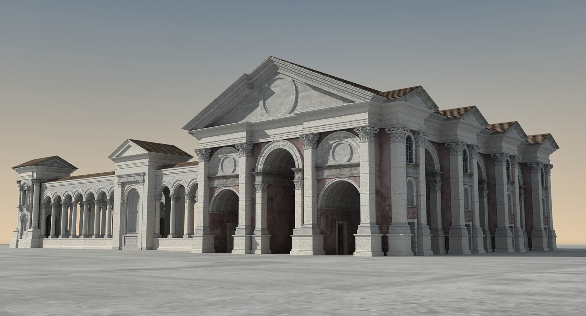 3D ancient roman town - TurboSquid 1342534