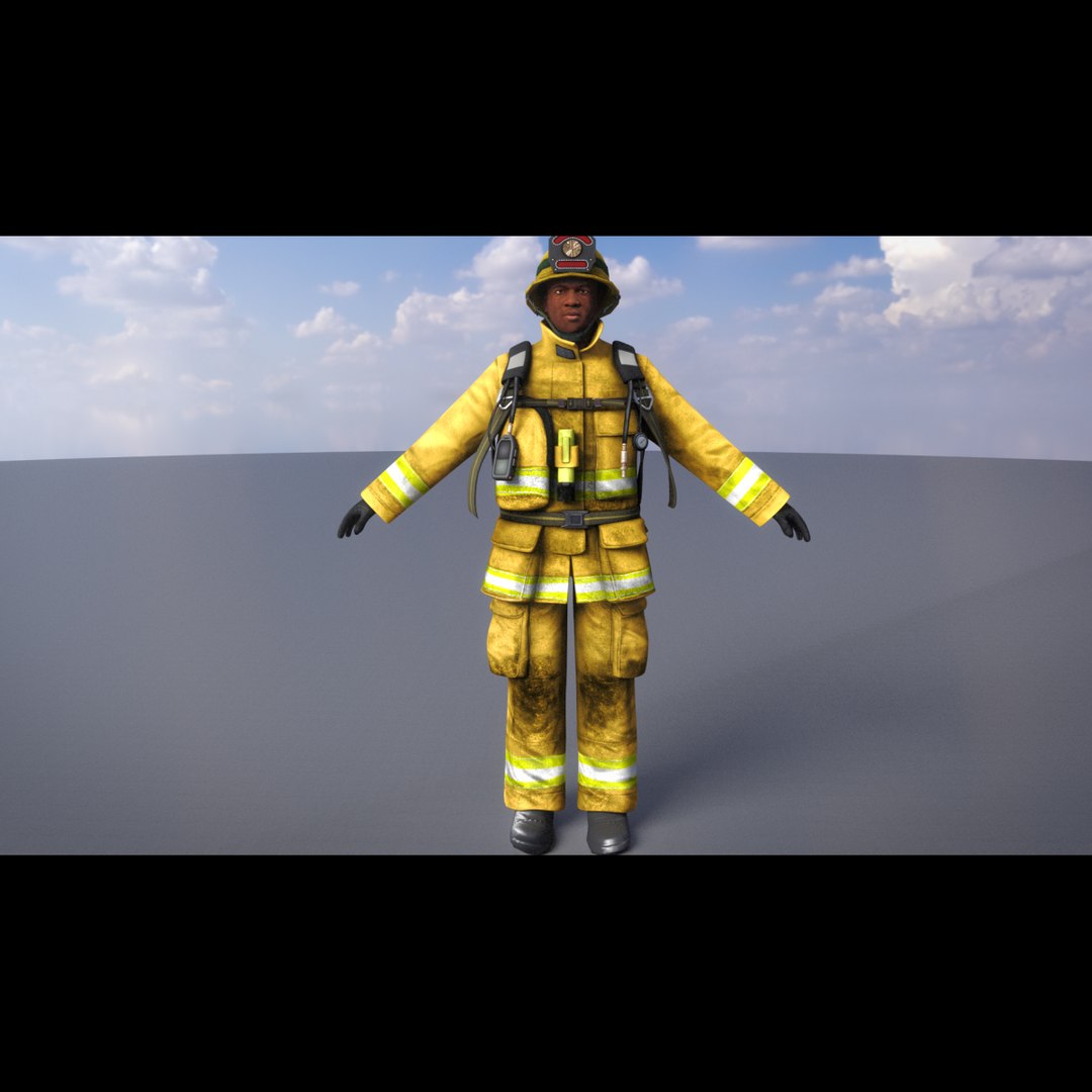 3D Model Firefighter - TurboSquid 2253427