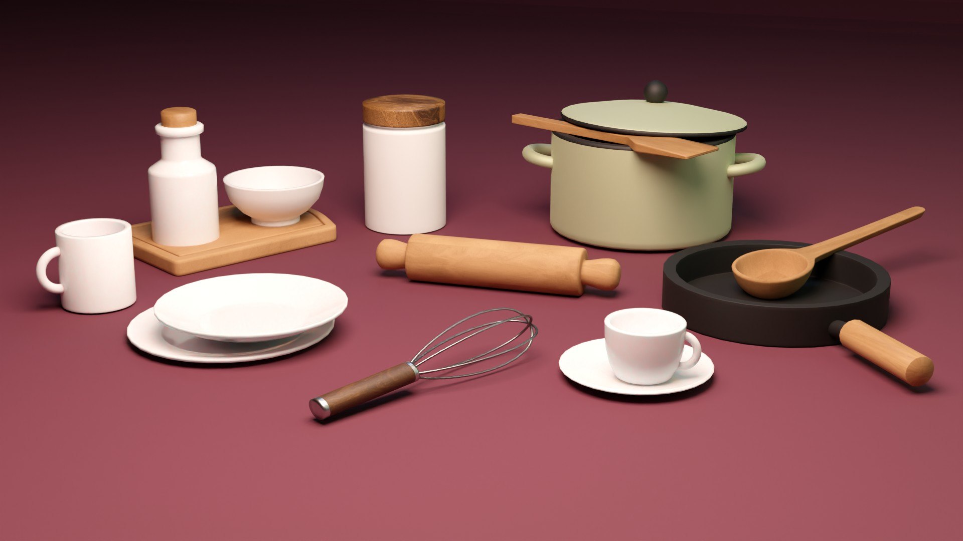 3D Kitchen Tools Model - TurboSquid 2217317