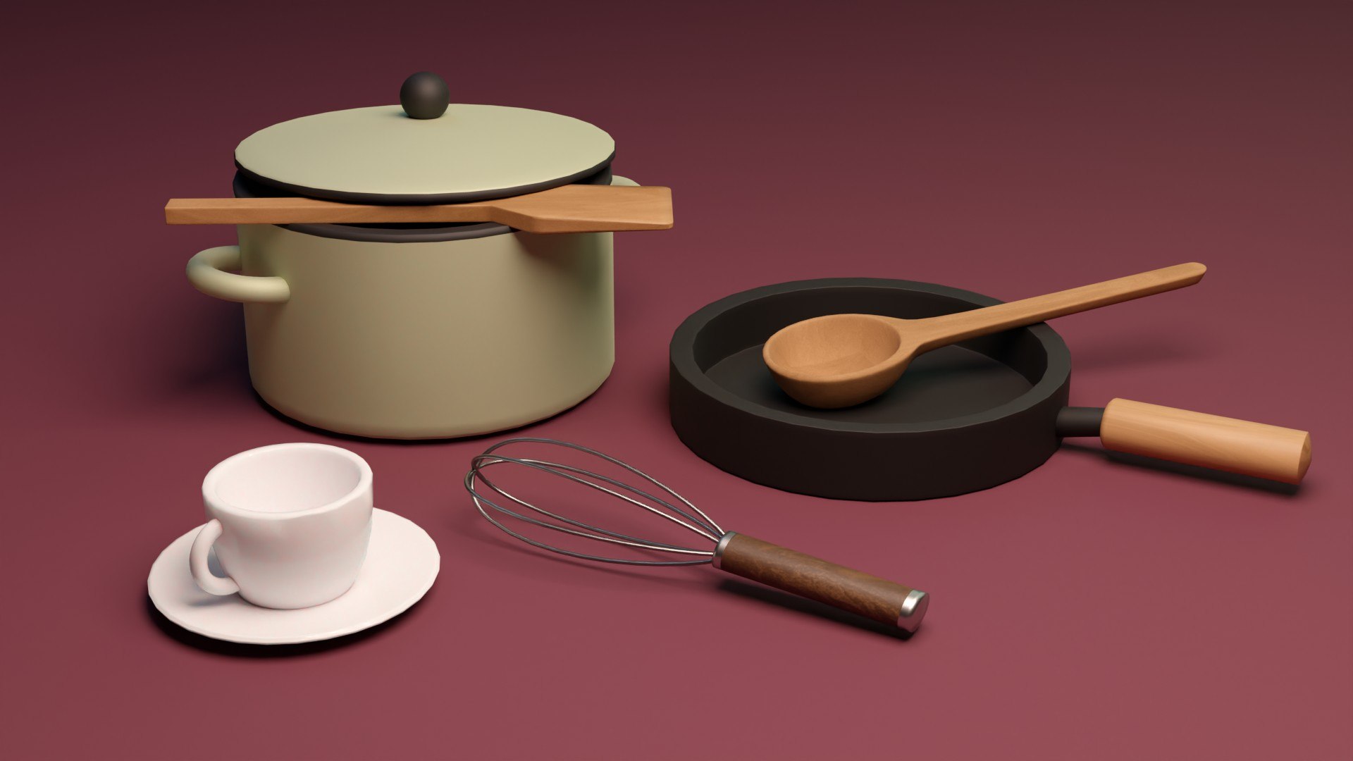 3D Kitchen Tools Model - TurboSquid 2217317