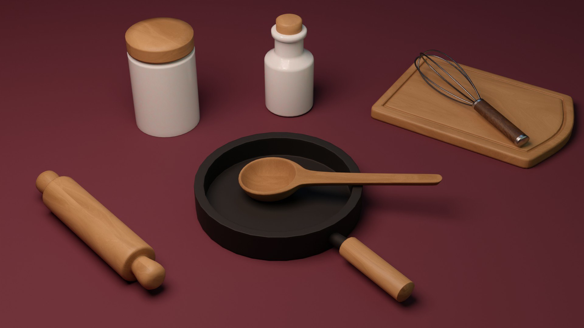3D Kitchen Tools Model - TurboSquid 2217317