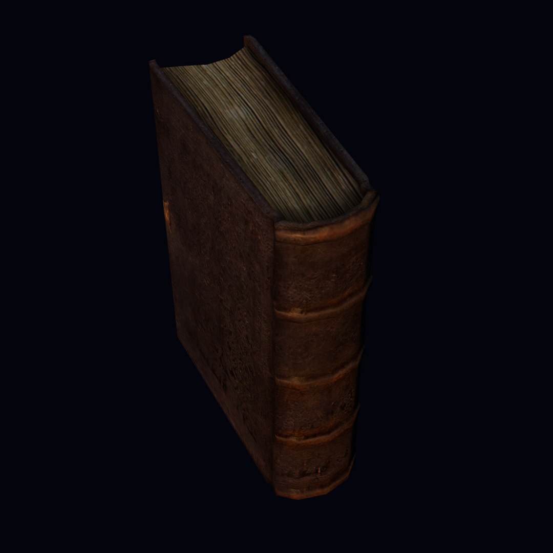Old Book 3d Obj