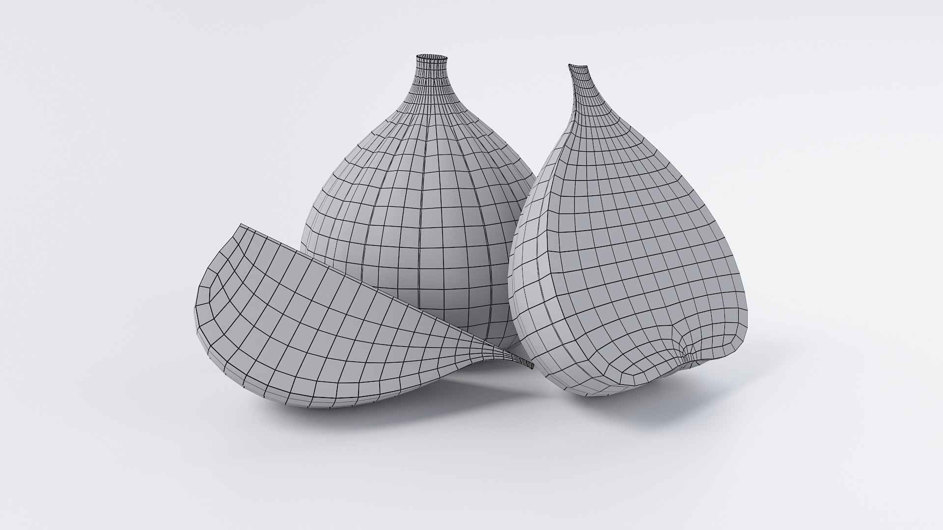 Cartoon Fig Fruit Set 3D Model - TurboSquid 2104032