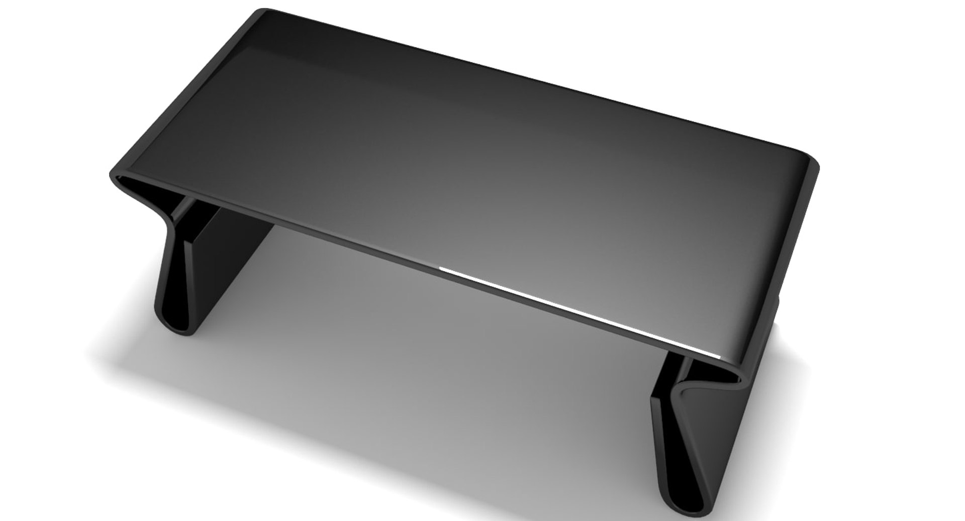 3d Model Adair Black Acrylic Coffee Table