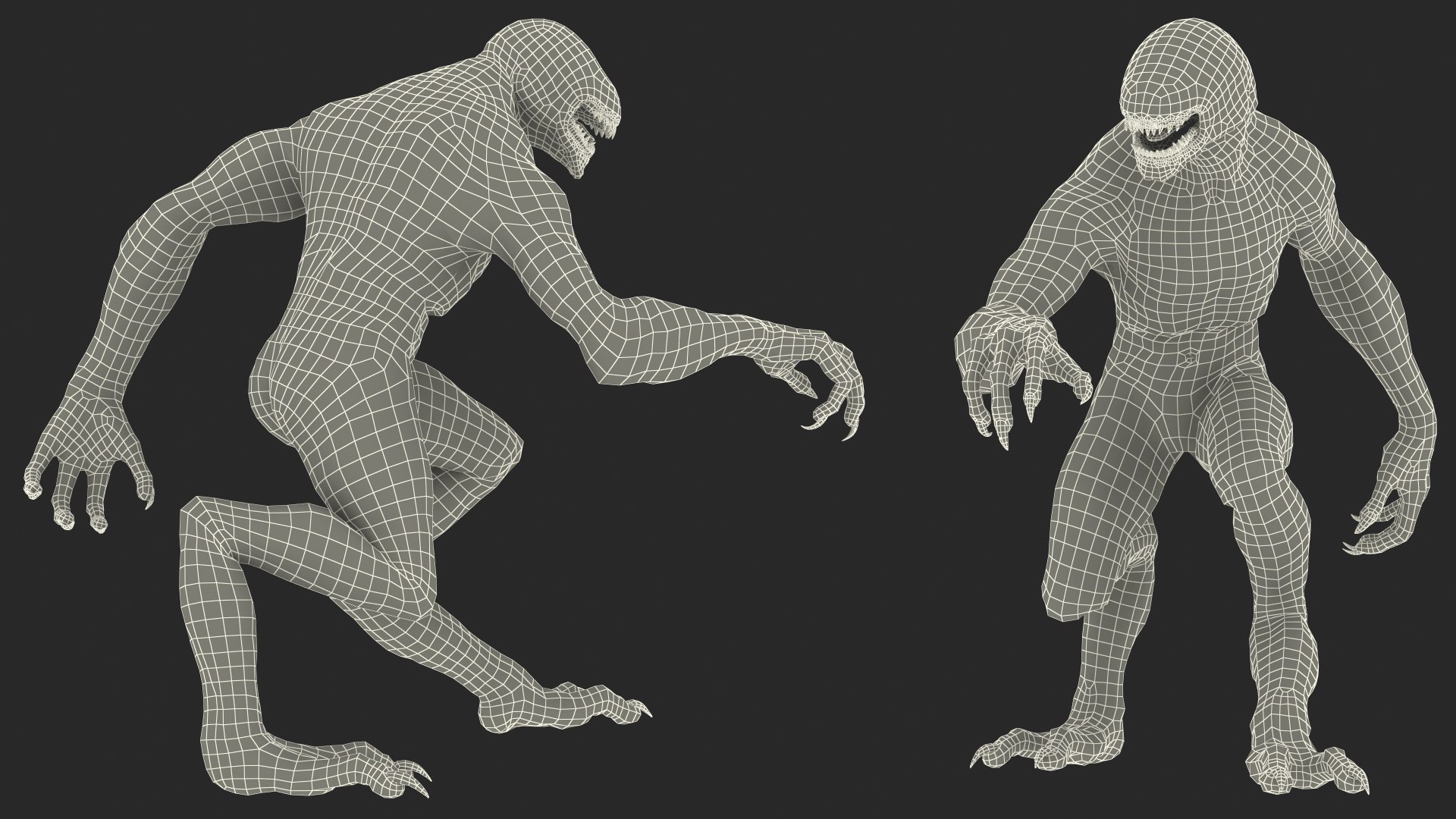 3D Model Monster Creature Walking Pose - TurboSquid 1703411