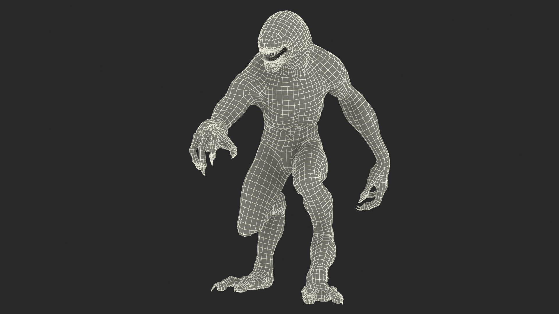 modelo 3d Postura de la criatura monstruo caminando - TurboSquid 1703411