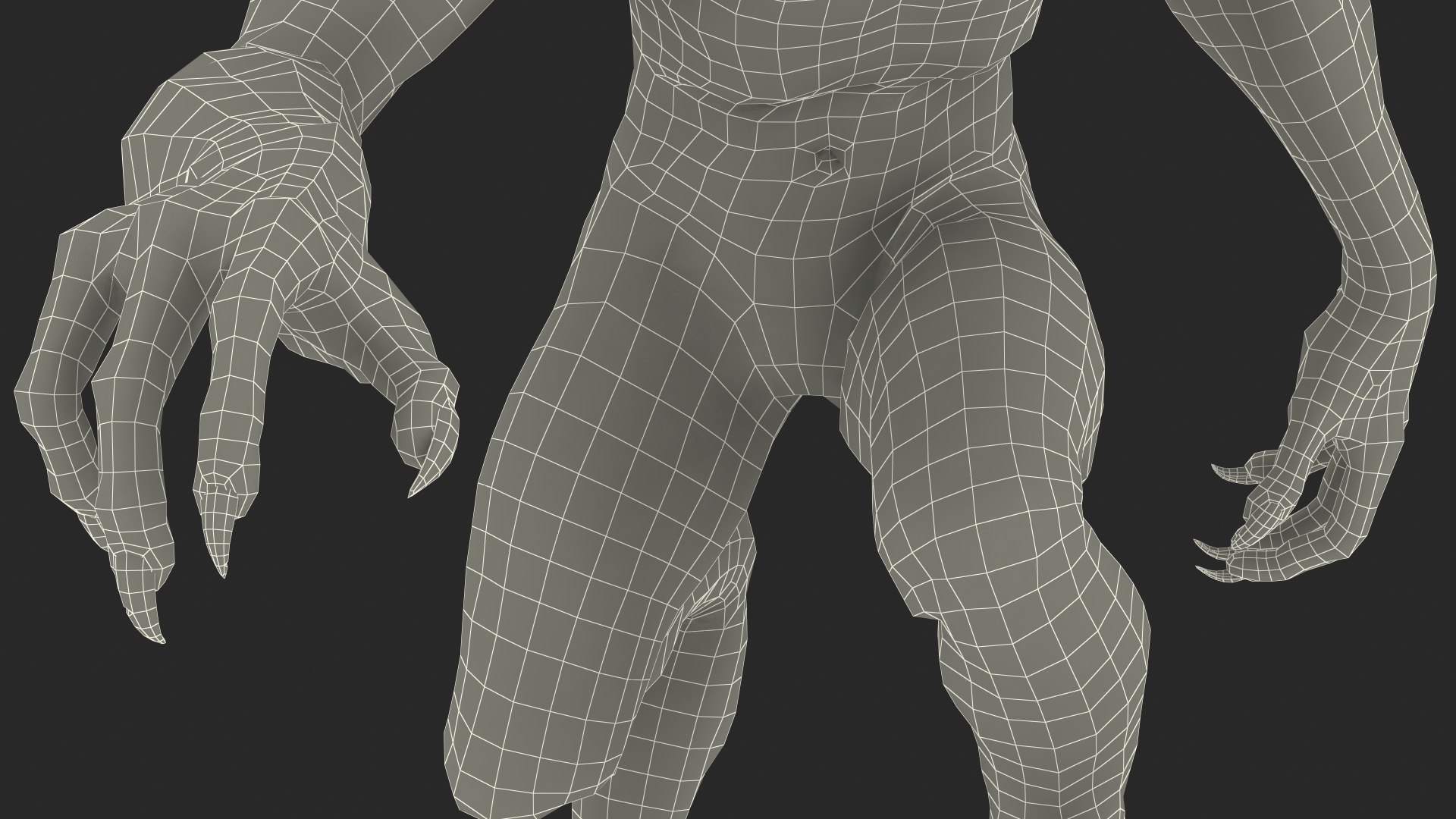 3D Model Monster Creature Walking Pose - TurboSquid 1703411