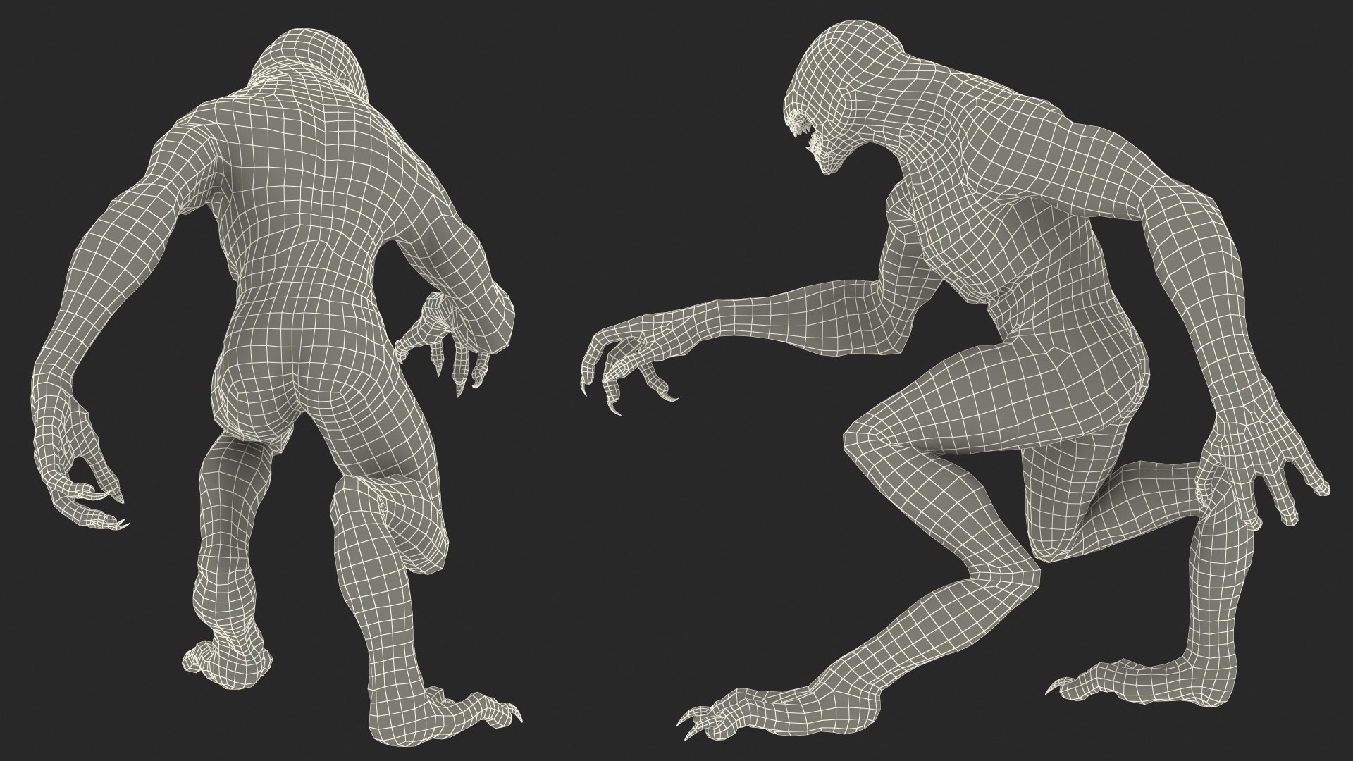 3D Model Monster Creature Walking Pose - TurboSquid 1703411