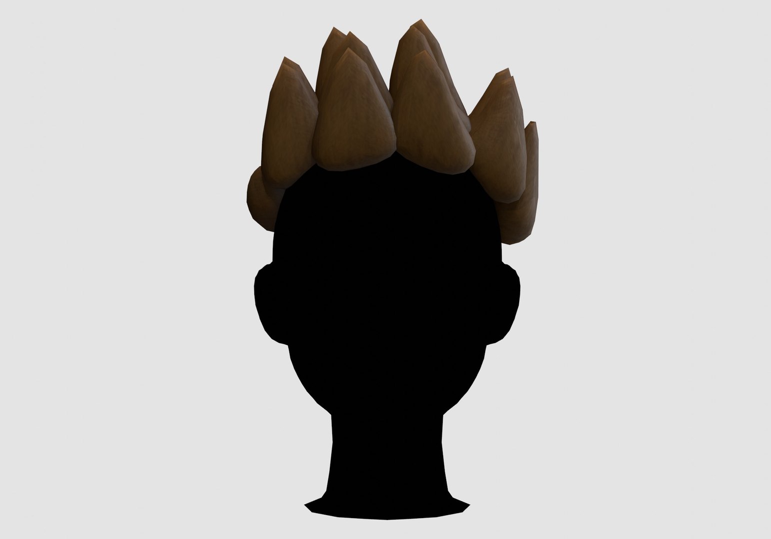Sharp Cartoon Hairstyle 3D Model - TurboSquid 1931881