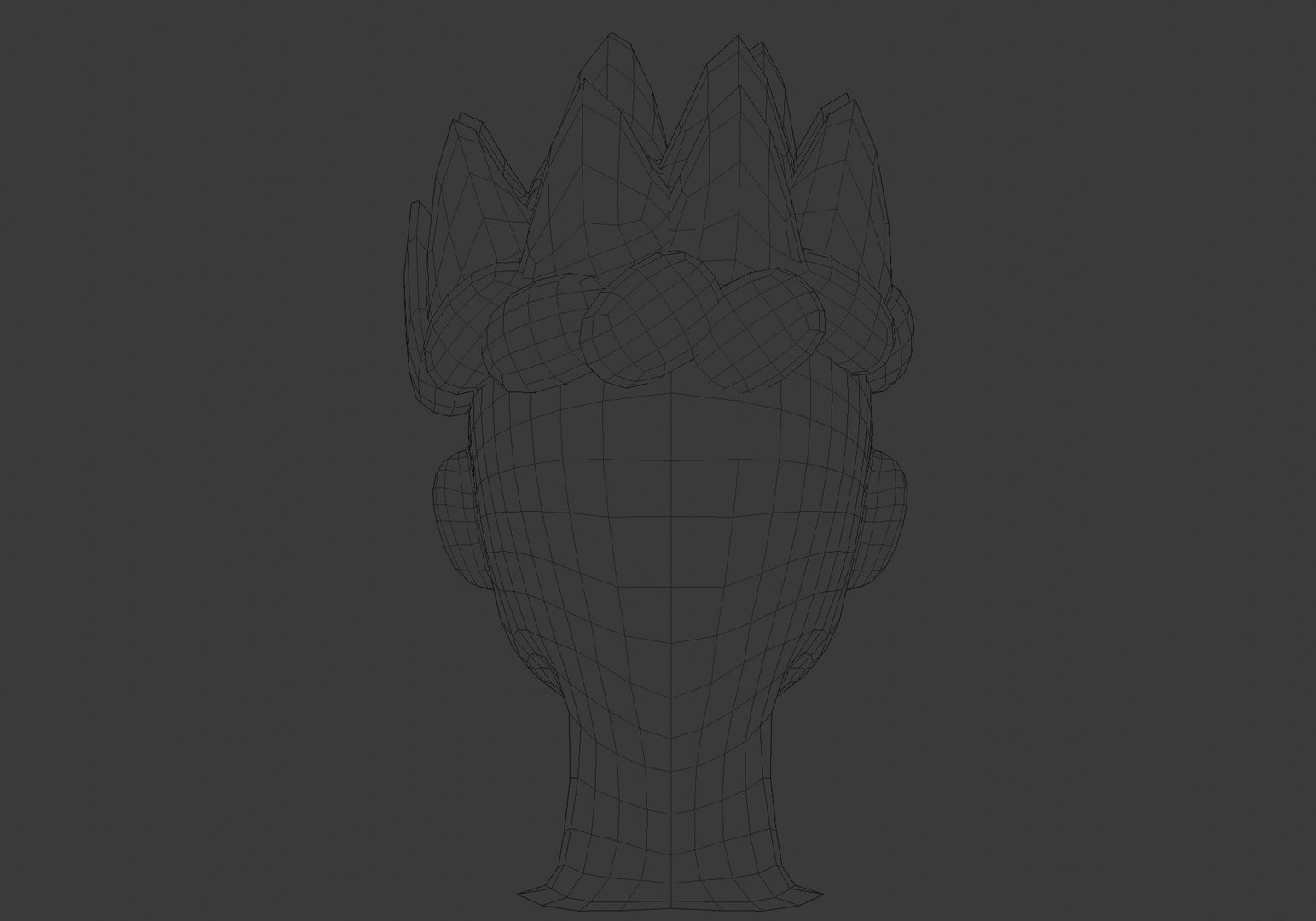 Sharp Cartoon Hairstyle 3D Model - TurboSquid 1931881