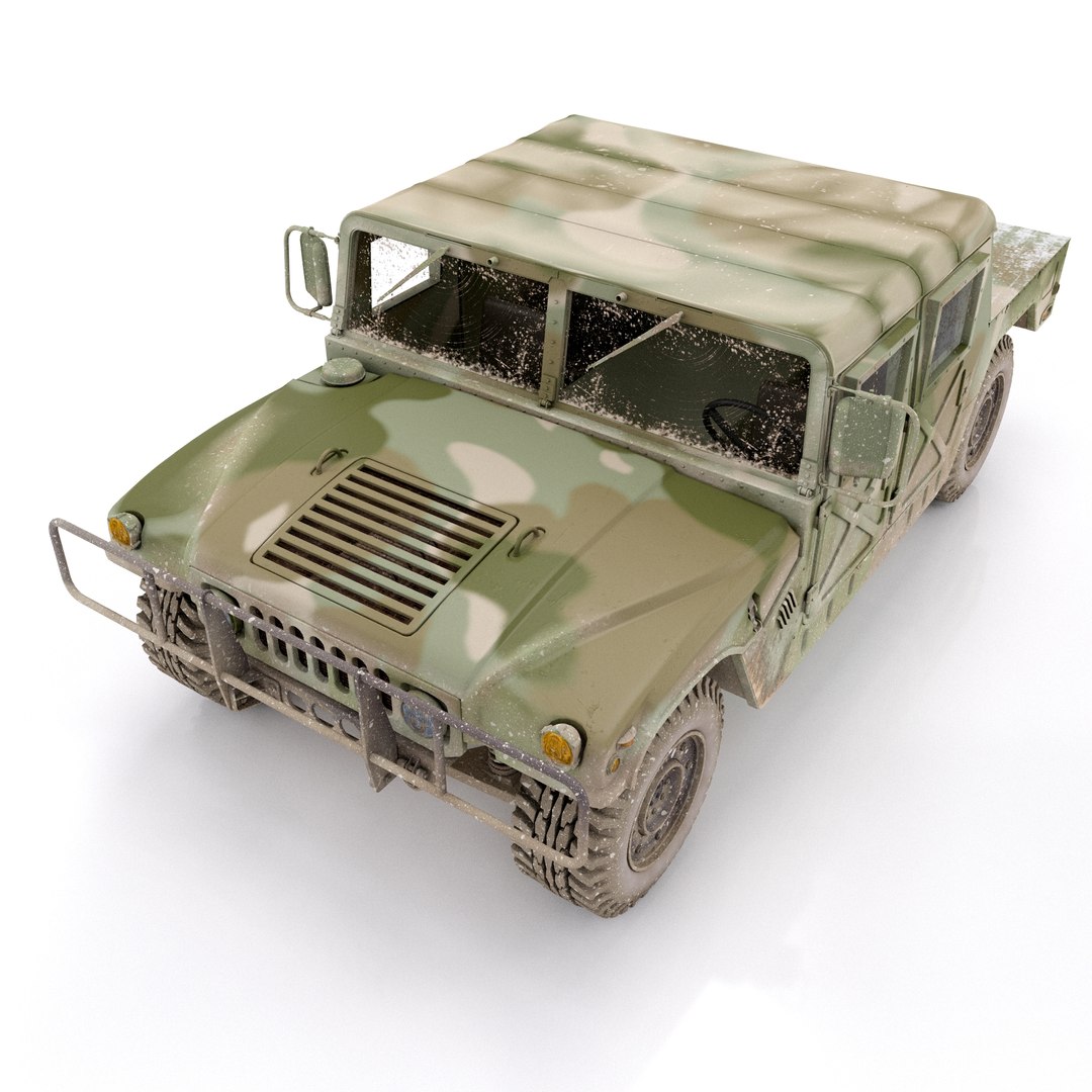 3D Hummer H1 Military Camouflage - TurboSquid 2170137