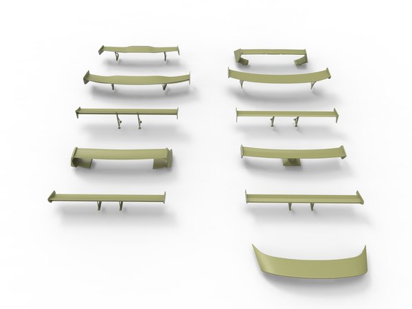 3D 11 car spoilers model - TurboSquid 1841354