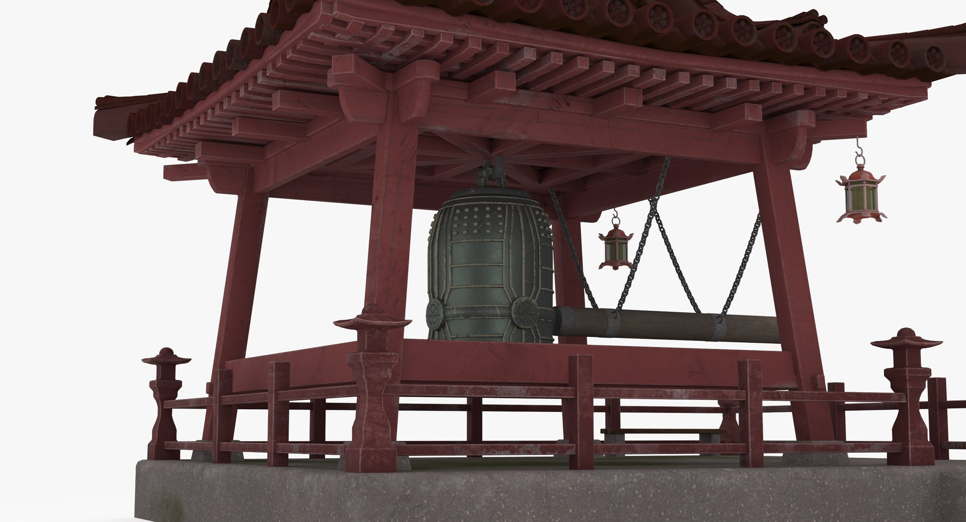 Bonsho Tower 3D Model - TurboSquid 2029246