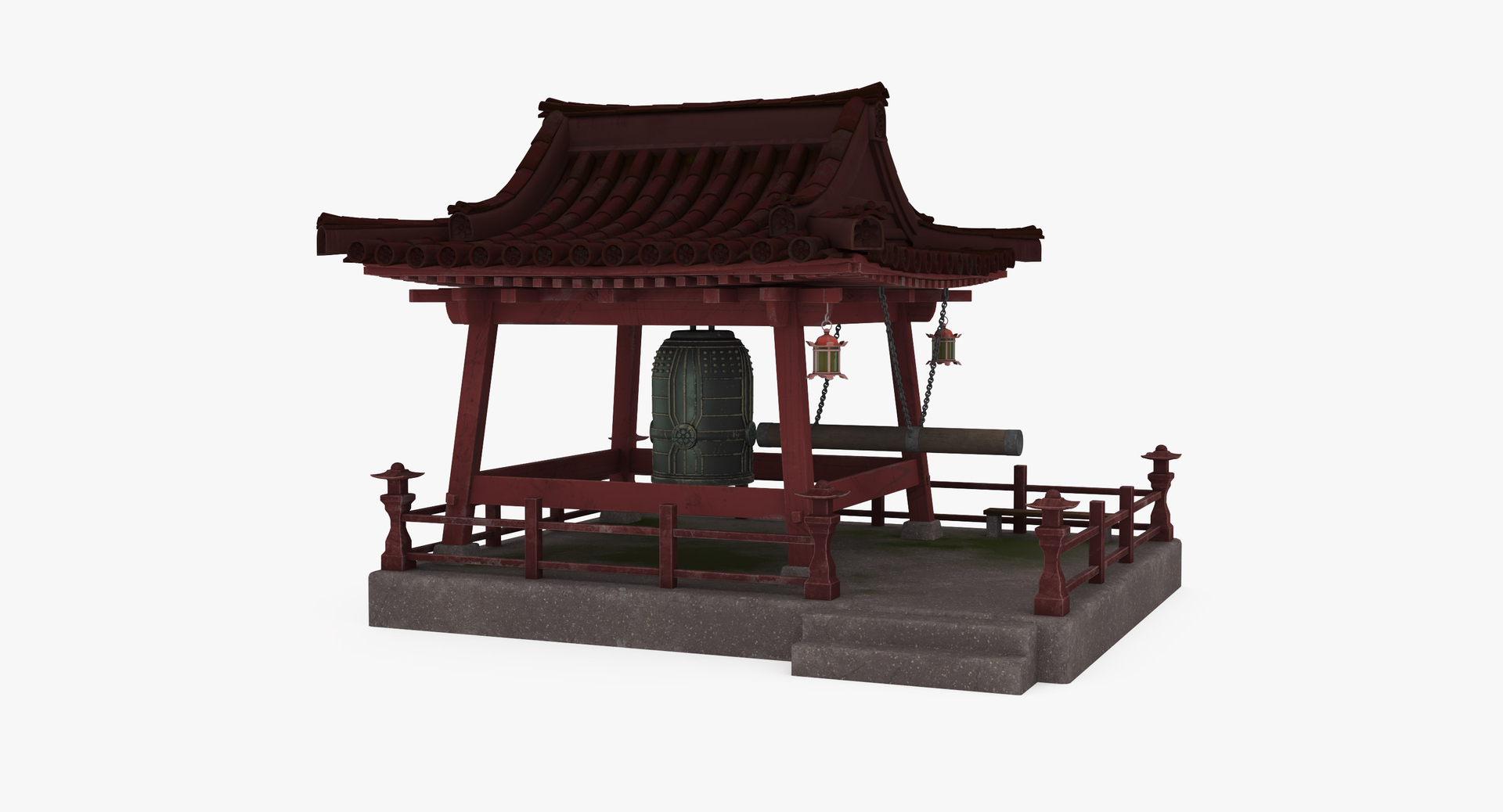 Bonsho Tower 3D Model - TurboSquid 2029246