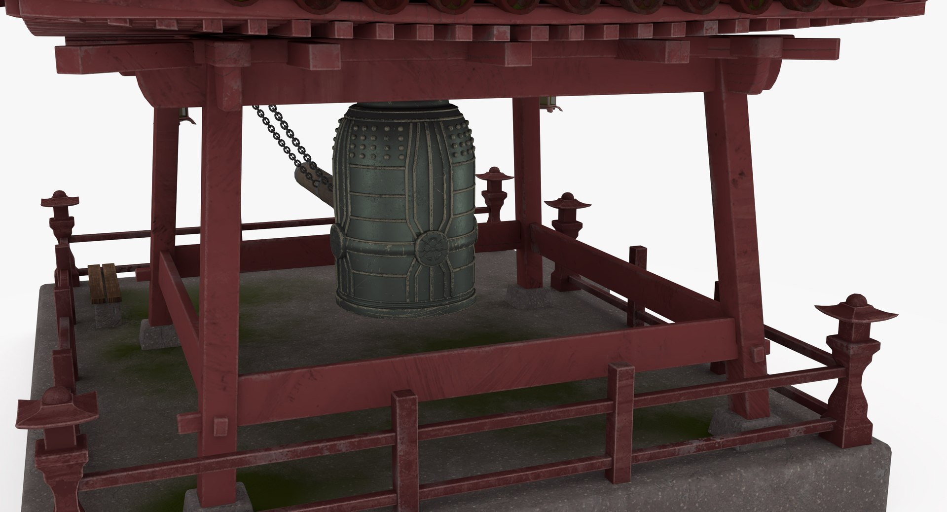 Bonsho Tower 3D Model - TurboSquid 2029246