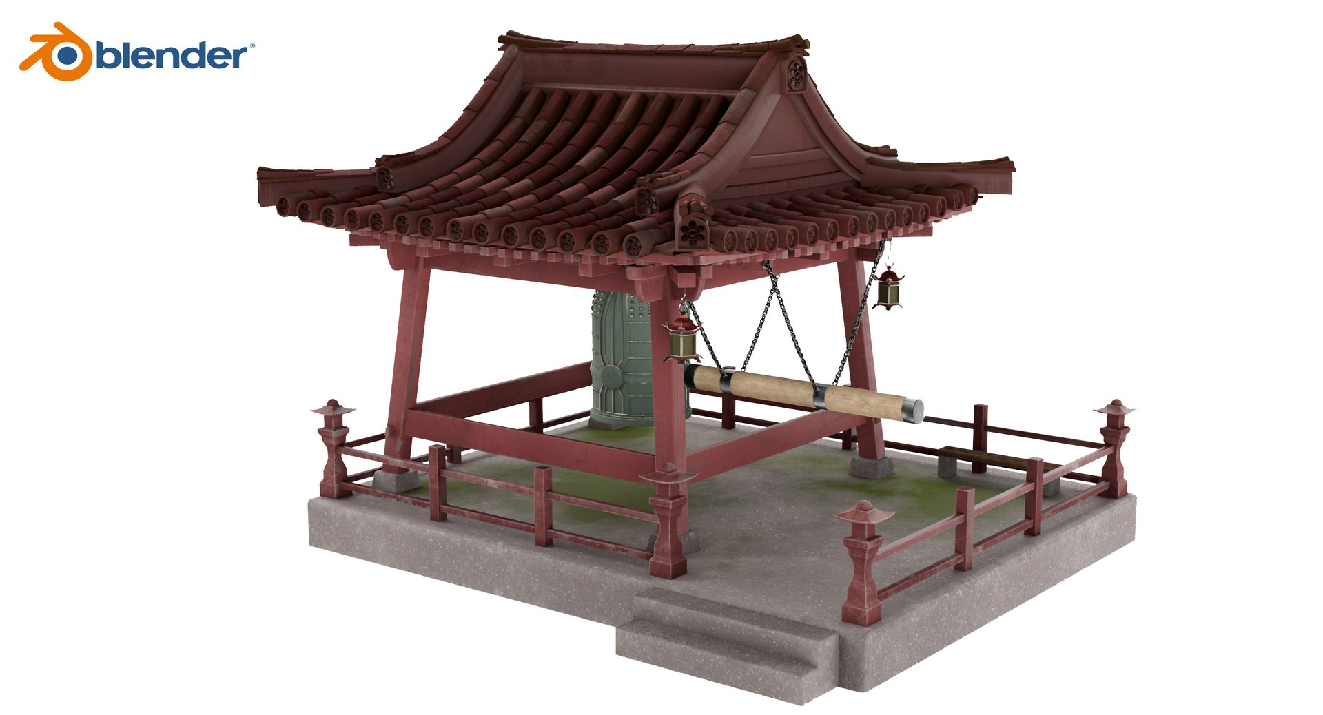 Bonsho Tower 3D Model - TurboSquid 2029246