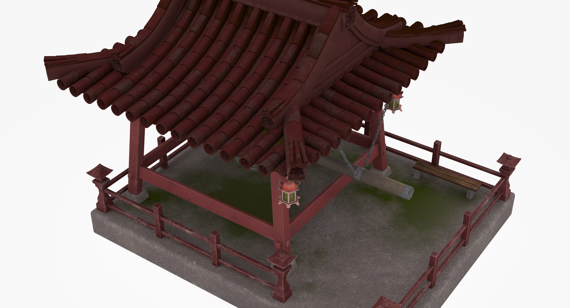 Bonsho Tower 3D Model - TurboSquid 2029246