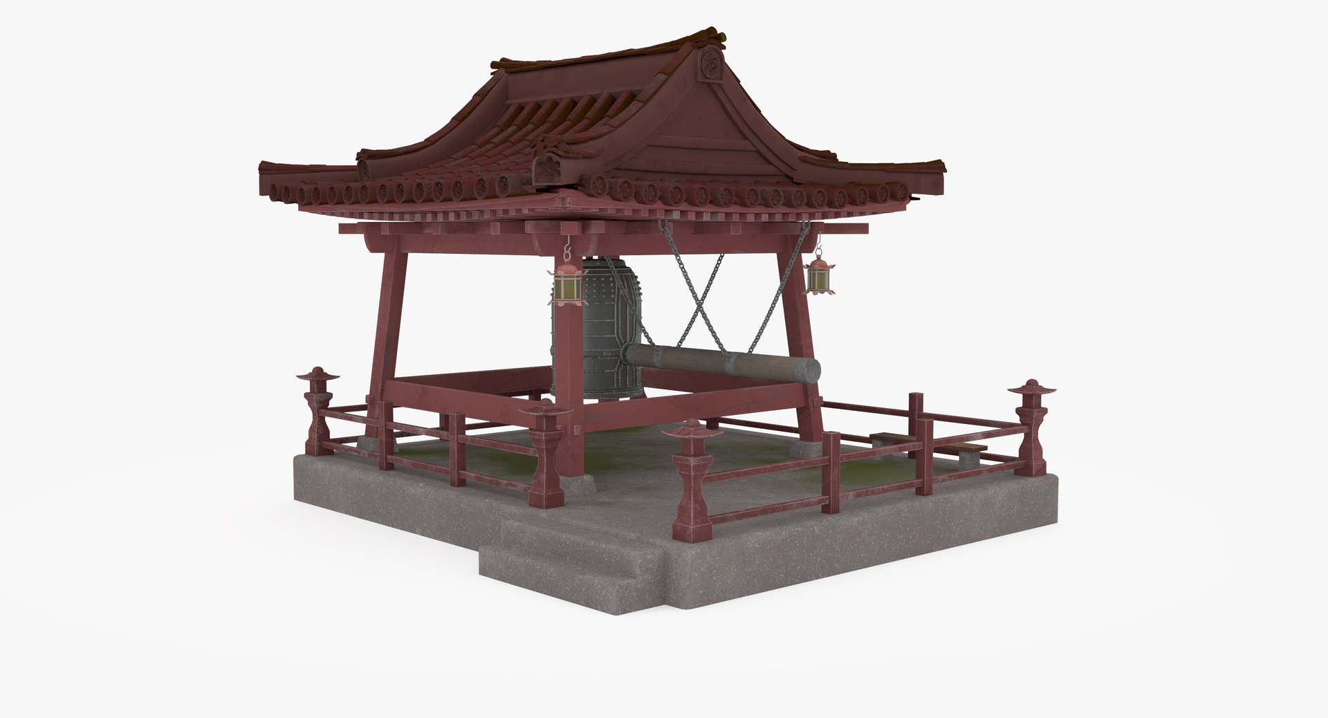 Bonsho Tower 3D Model - TurboSquid 2029246