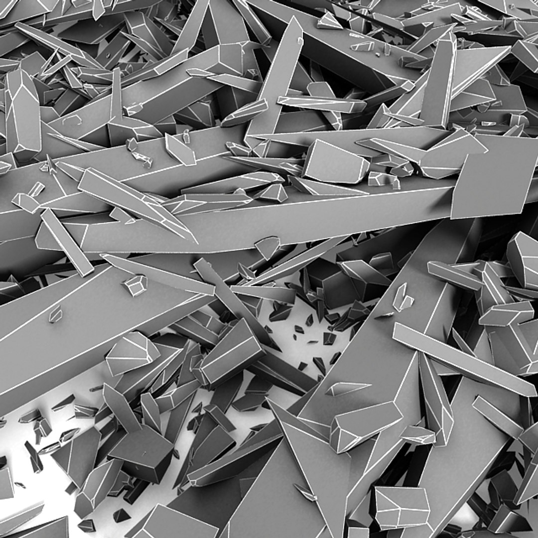 3d model of wood debris