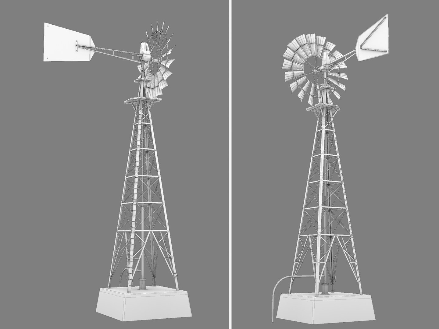 Aermotor Windmill 3D Model - TurboSquid 1392815
