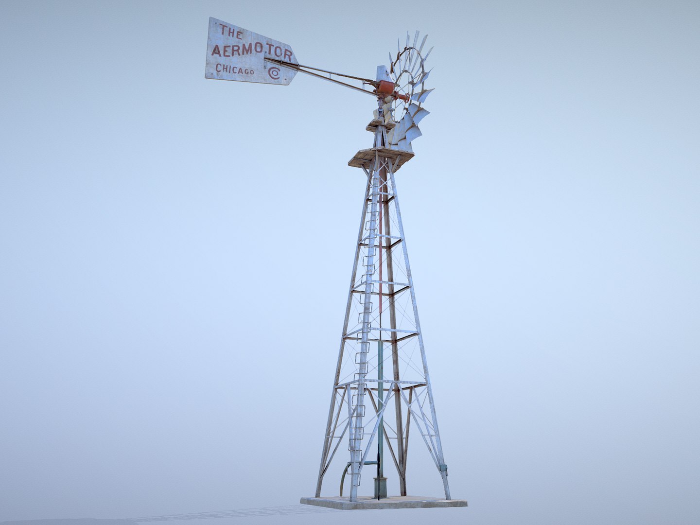Aermotor windmill 3D model - TurboSquid 1392815