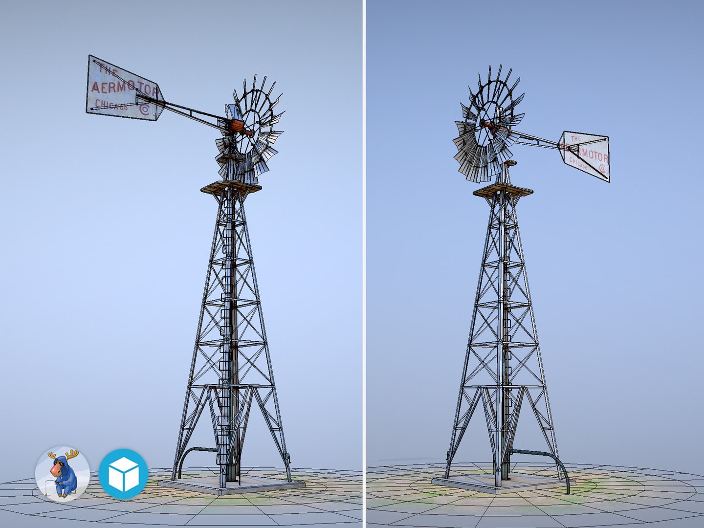 Aermotor Windmill 3D Model - TurboSquid 1392815