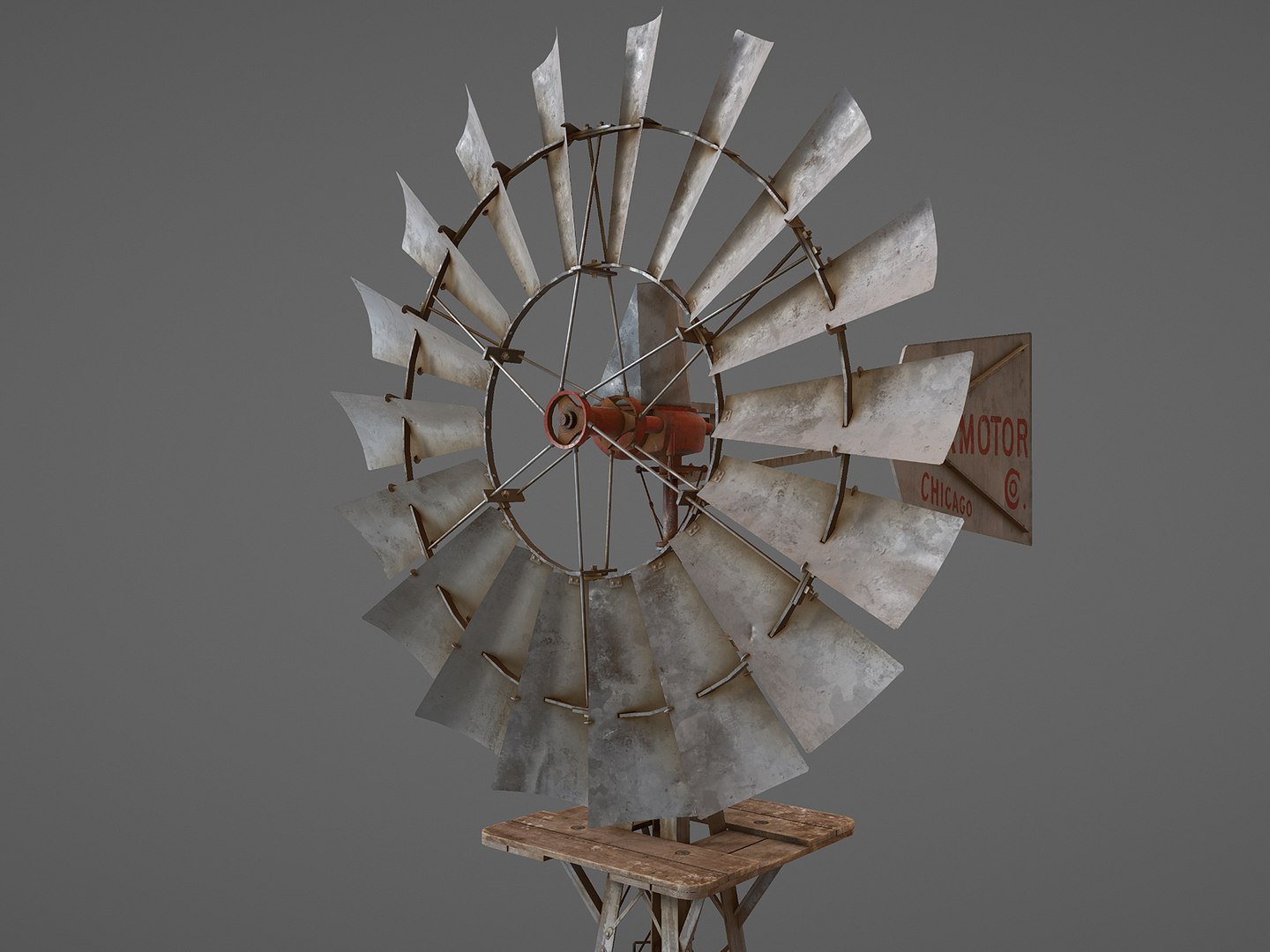 Aermotor windmill 3D model - TurboSquid 1392815