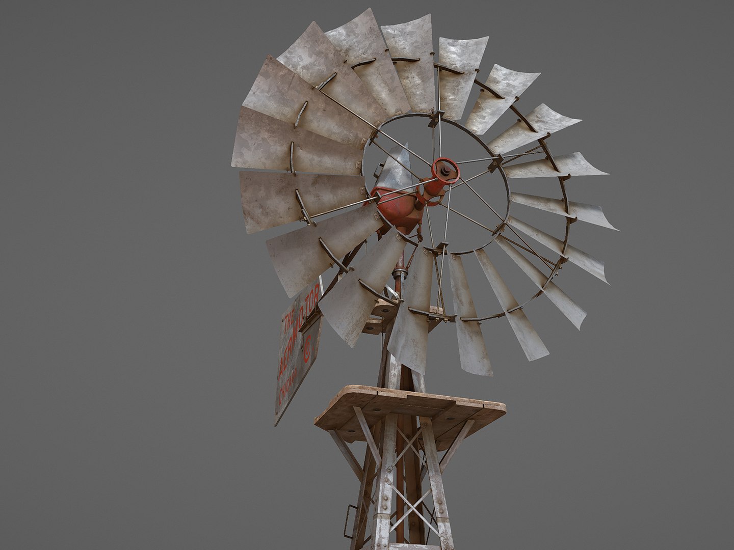 Aermotor windmill 3D model - TurboSquid 1392815