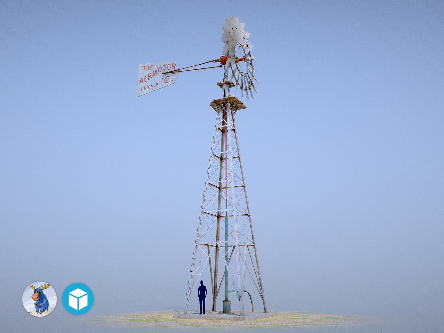 Aermotor Windmill 3D Model - TurboSquid 1392815