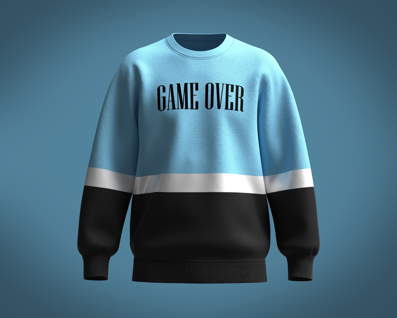 3D Model Sweatshirt - Game Over - TurboSquid 1931792