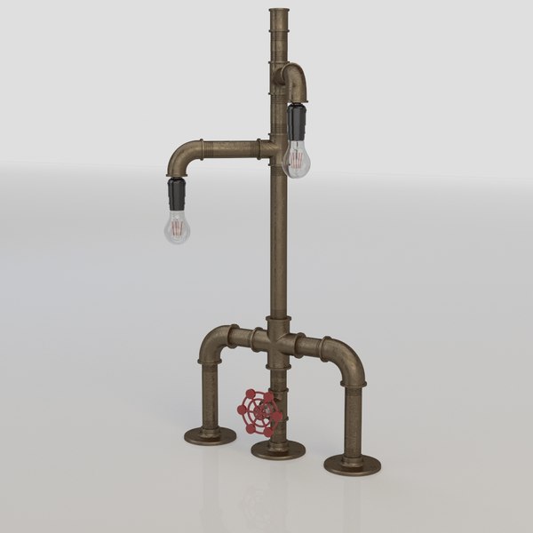 3d lamp industrial model