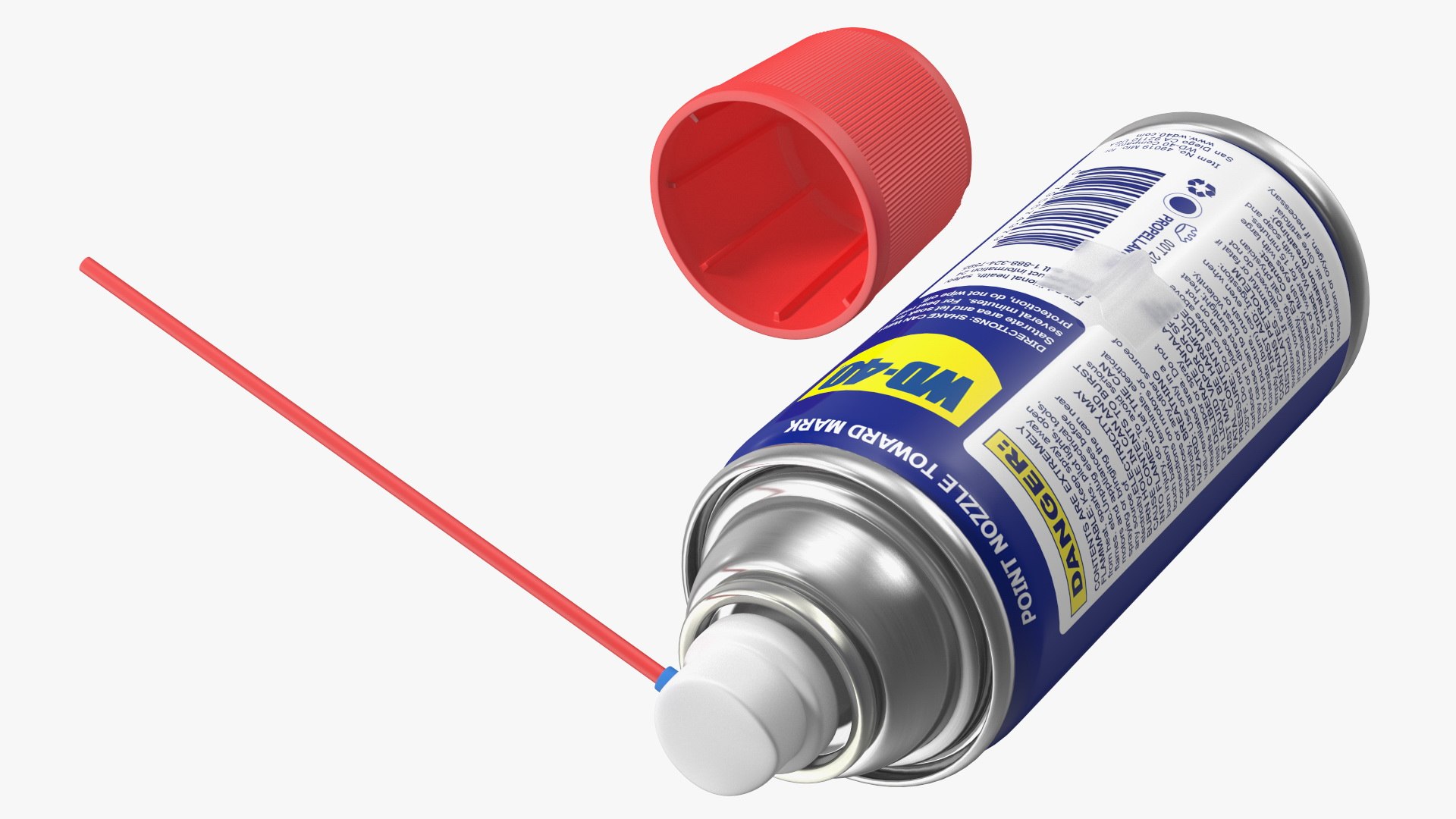 Opened WD 40 Multi Use Product Aerosol Spray 3D model - TurboSquid 1804883