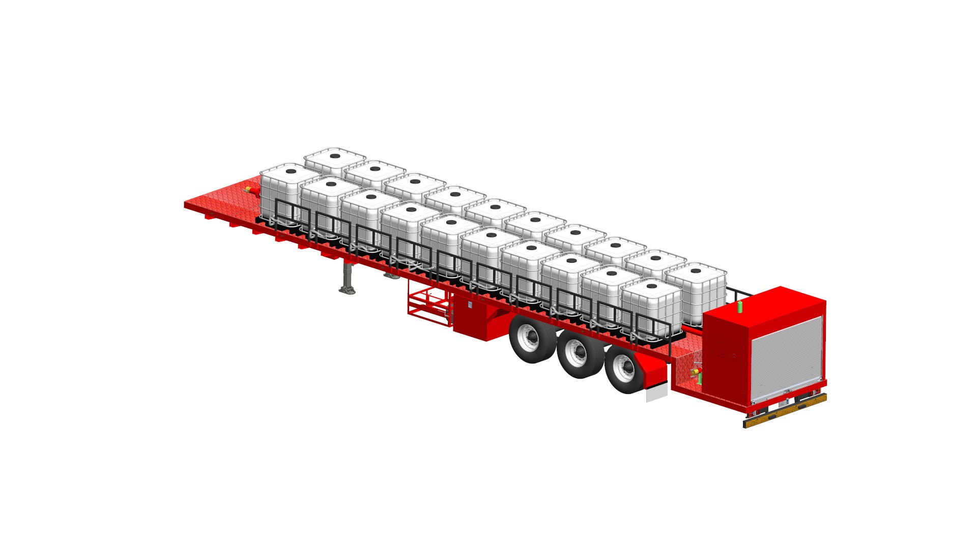 Highly Detailed Tri-Axle Trailer 3D Model Model - TurboSquid 2229208