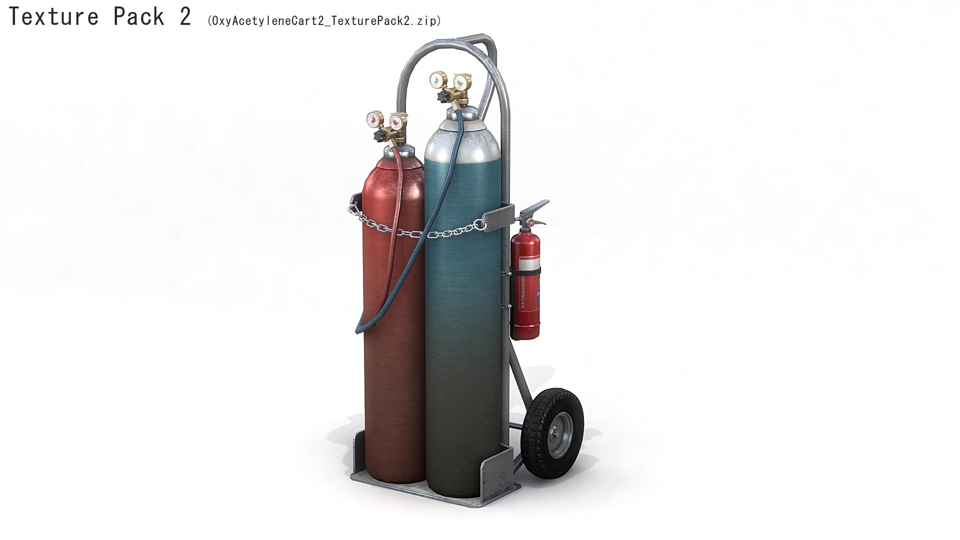 3D Oxy-acetylene Cart - TurboSquid 1379988