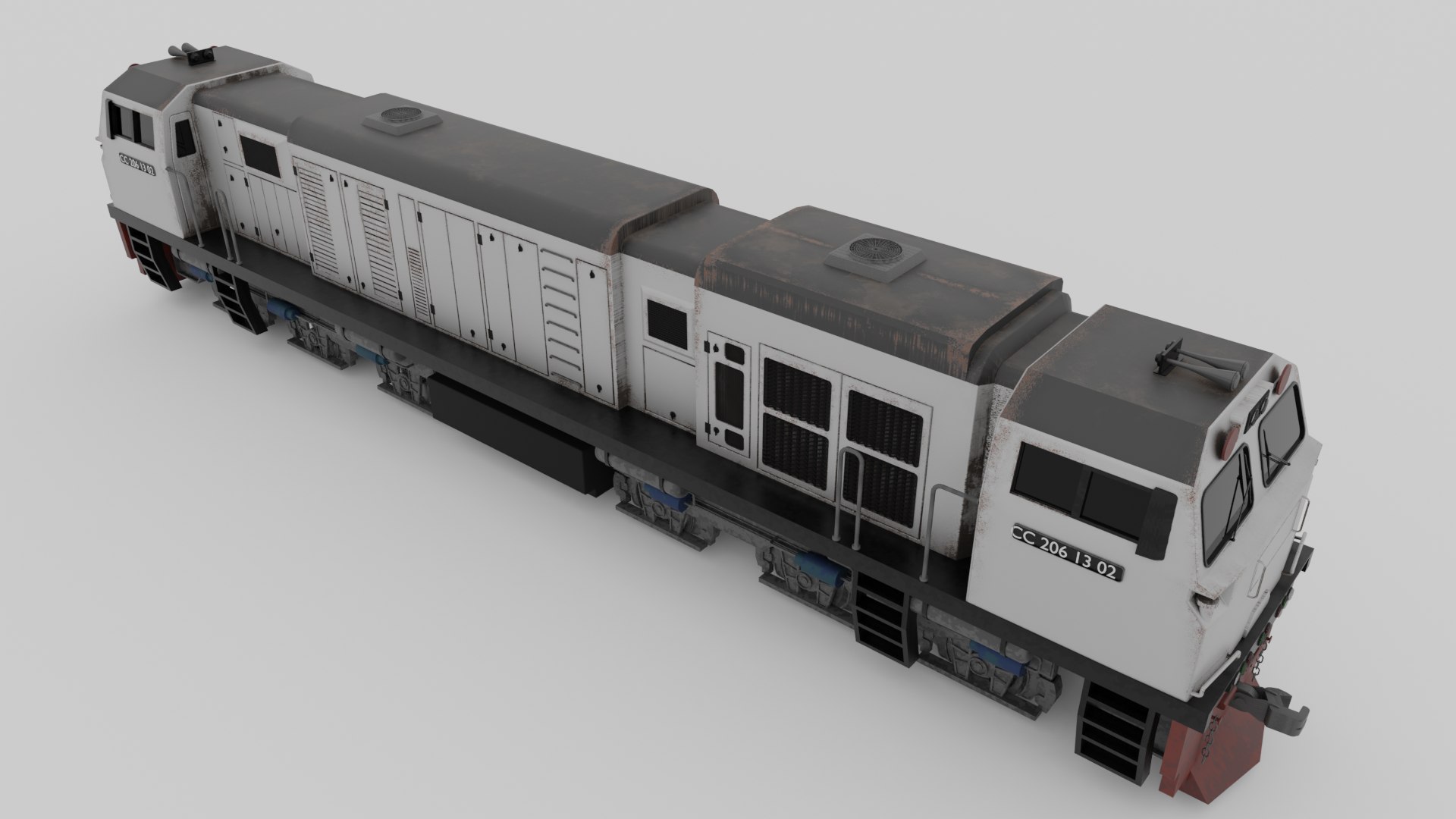 Locomotive CC 206 Low-poly 3D Model Model - TurboSquid 1878349