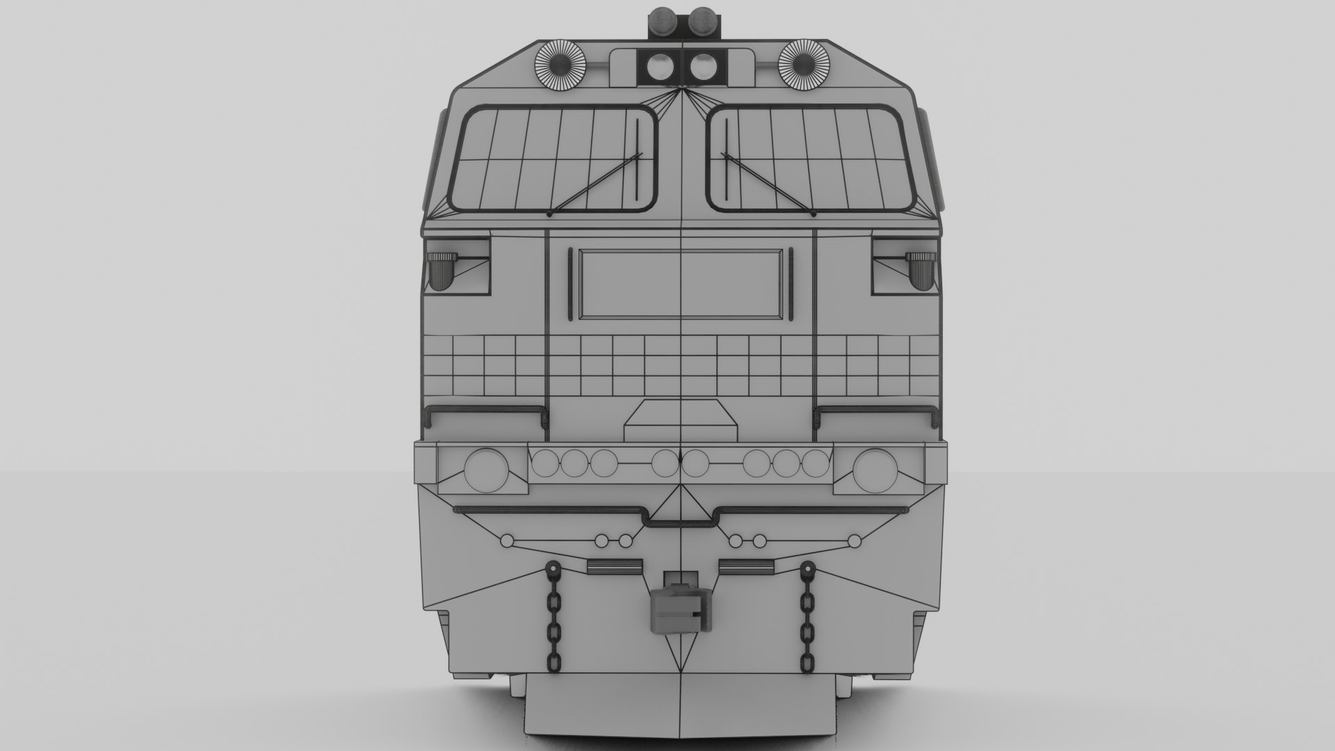 Locomotive CC 206 Low-poly 3D Model Model - TurboSquid 1878349