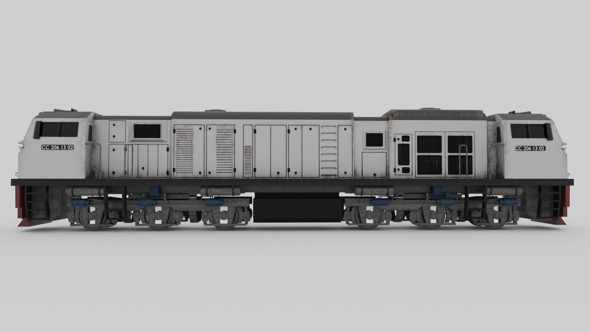 Locomotive CC 206 Low-poly 3D Model Model - TurboSquid 1878349