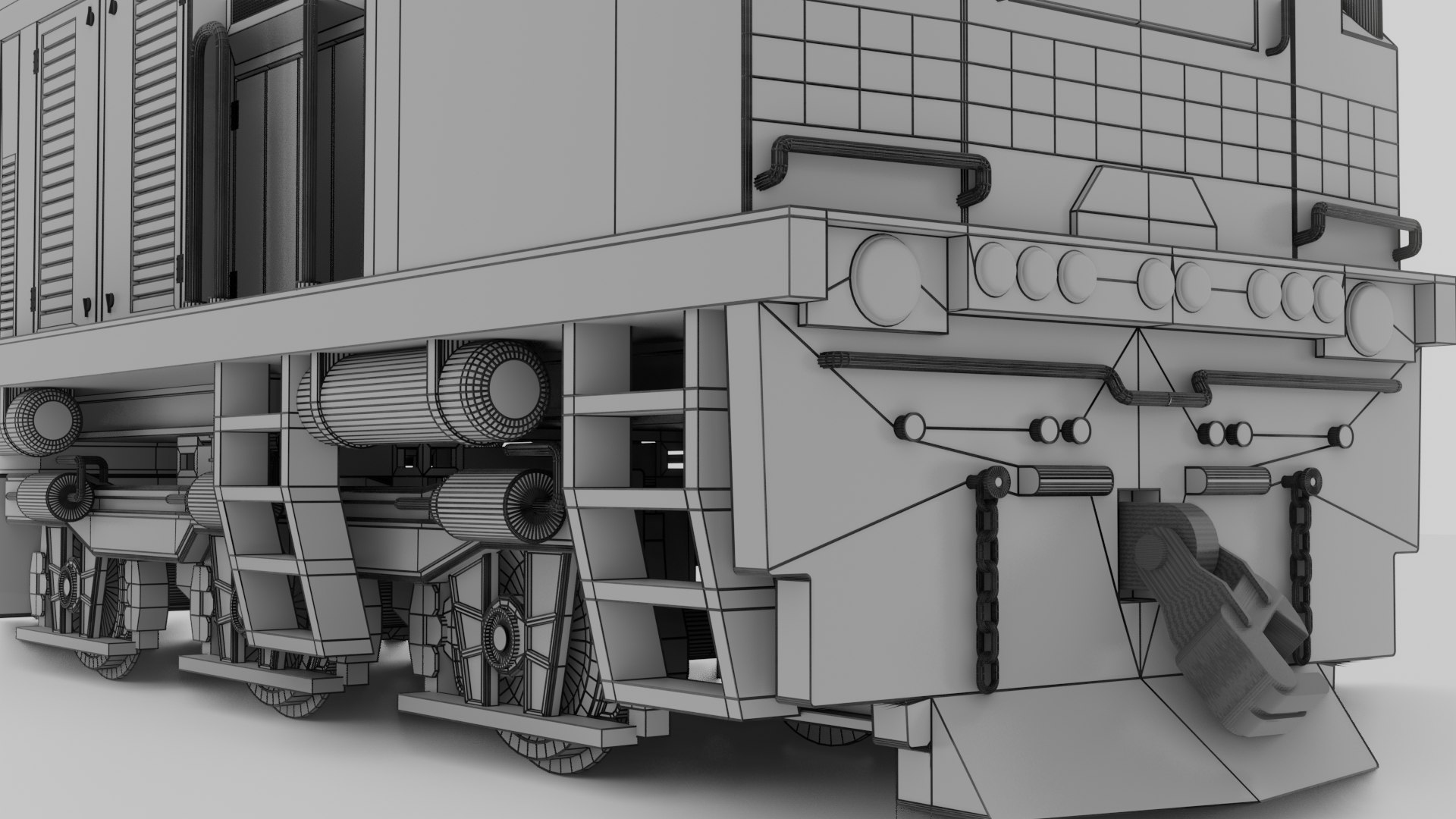 Locomotive CC 206 Low-poly 3D Model Model - TurboSquid 1878349