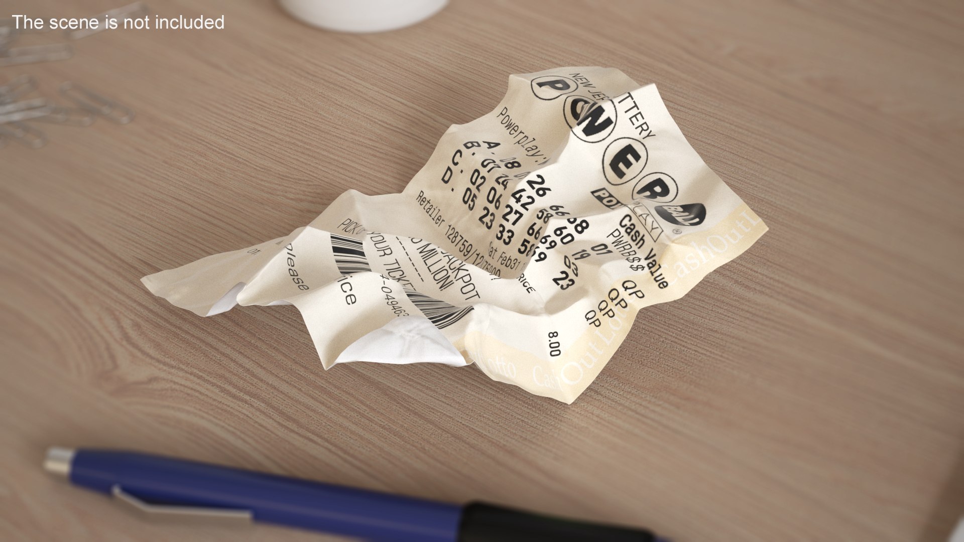 3D Crumpled Lottery Tickets Collection - TurboSquid 2035874