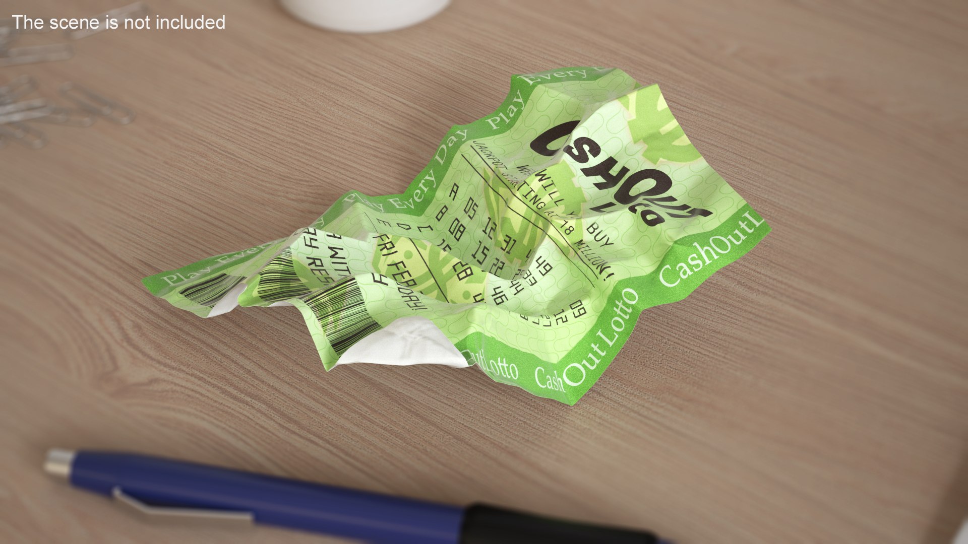 3D Crumpled Lottery Tickets Collection - TurboSquid 2035874